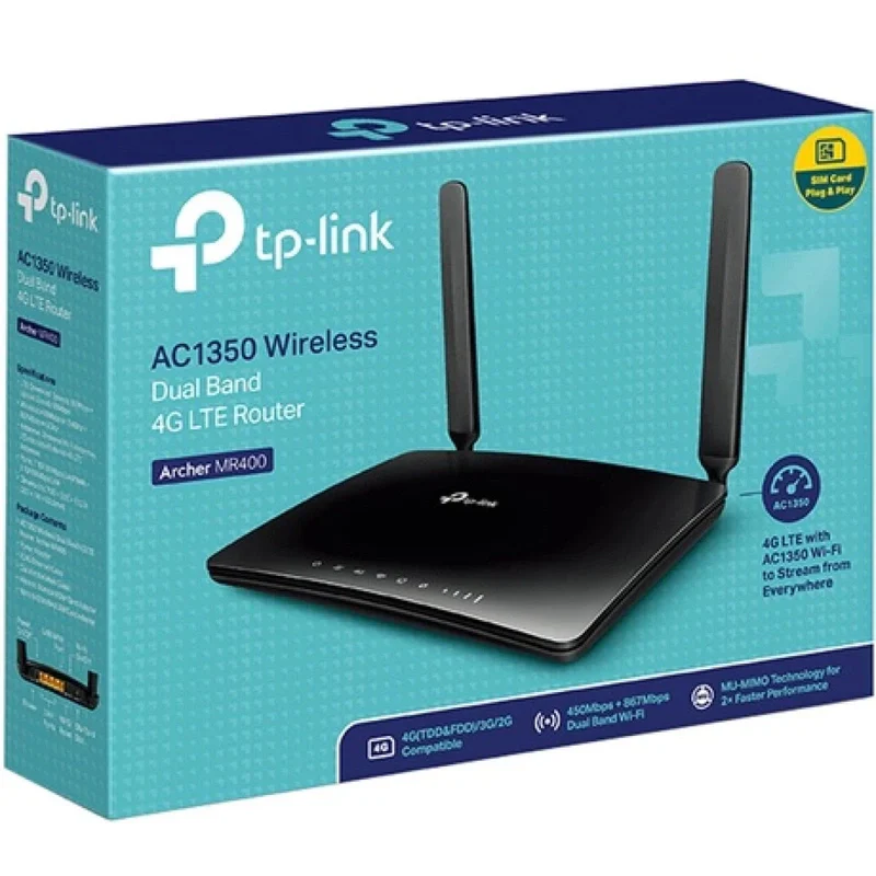 Buy TP-Link AC1200 Wireless Dual Band 4G LTE Router – TL-ARCHER MR400 ...