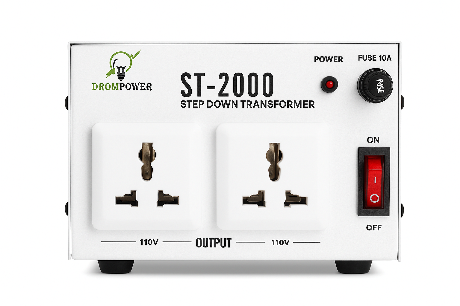 Buy Drom Power 2000W Step-Down Transformer (ST-2000W) – 220V to 110V ...