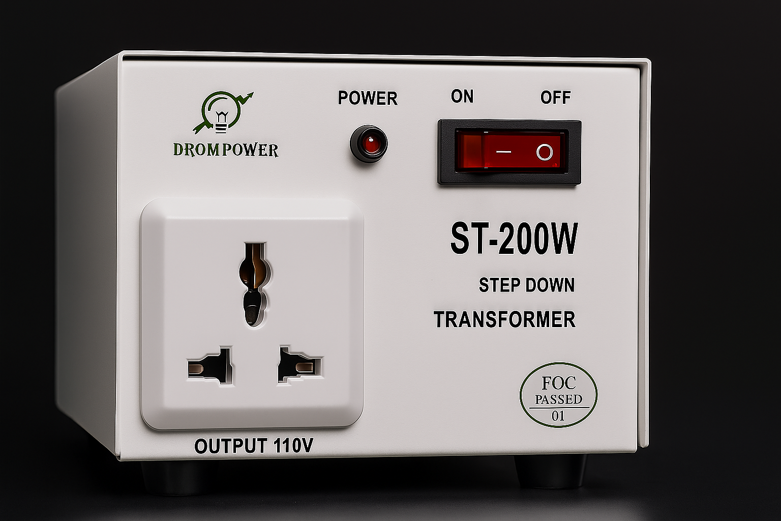 Buy Drom Power 200W Step-Down Transformer (ST-200W) – 220V to 110V ...
