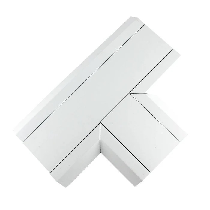 Buy Compartment PVC ‘T’ Trunking Connector – 170mm x 50mm – White ...